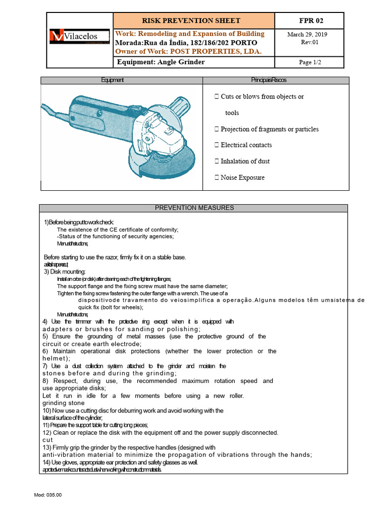 FPR 02-Grinder | PDF | Screw | Mill (Grinding)