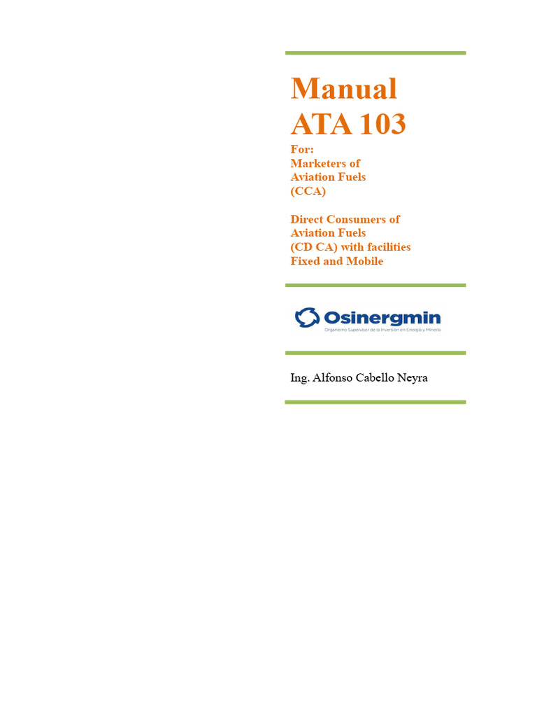 Aviation Fuel Quality Control Manual | PDF | Specification (Technical ...