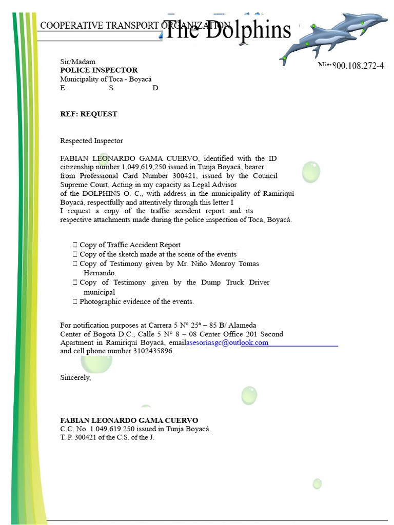 request for traffic accident report.2 | PDF