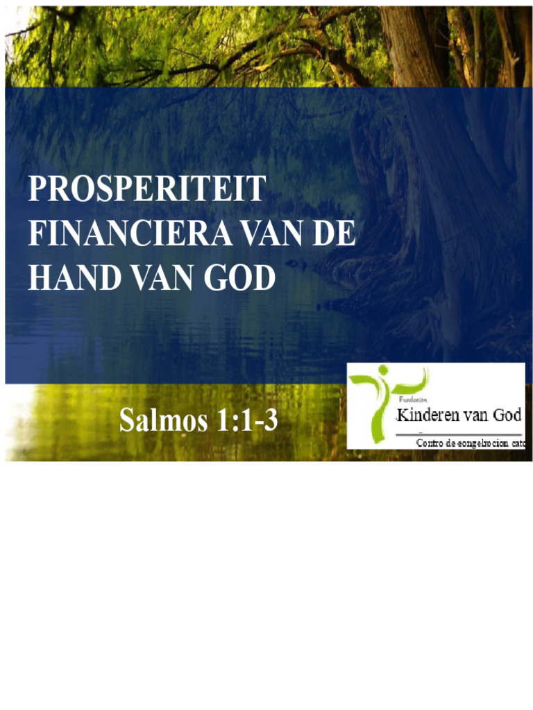 Financiële Welvaart Met de Hand Van God | PDF