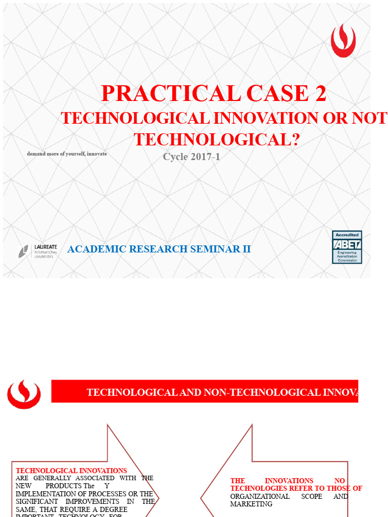 Practical Case 2_Technological and Non-Technological Innovation | PDF ...