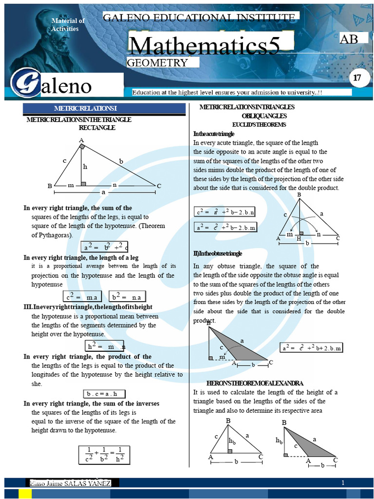 Week 17 - Plane Geometry 2021 | PDF | Triangle | Mathematics
