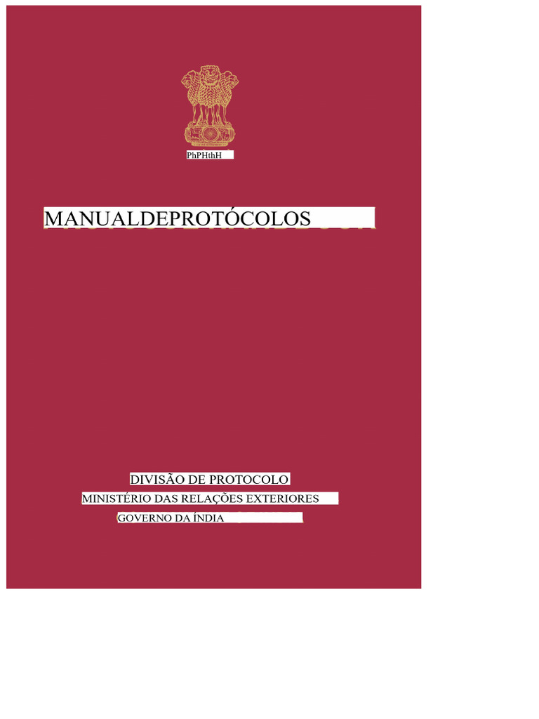 Manual de Protocolo 2018 | PDF | Cônsul (representante) | Diplomacia