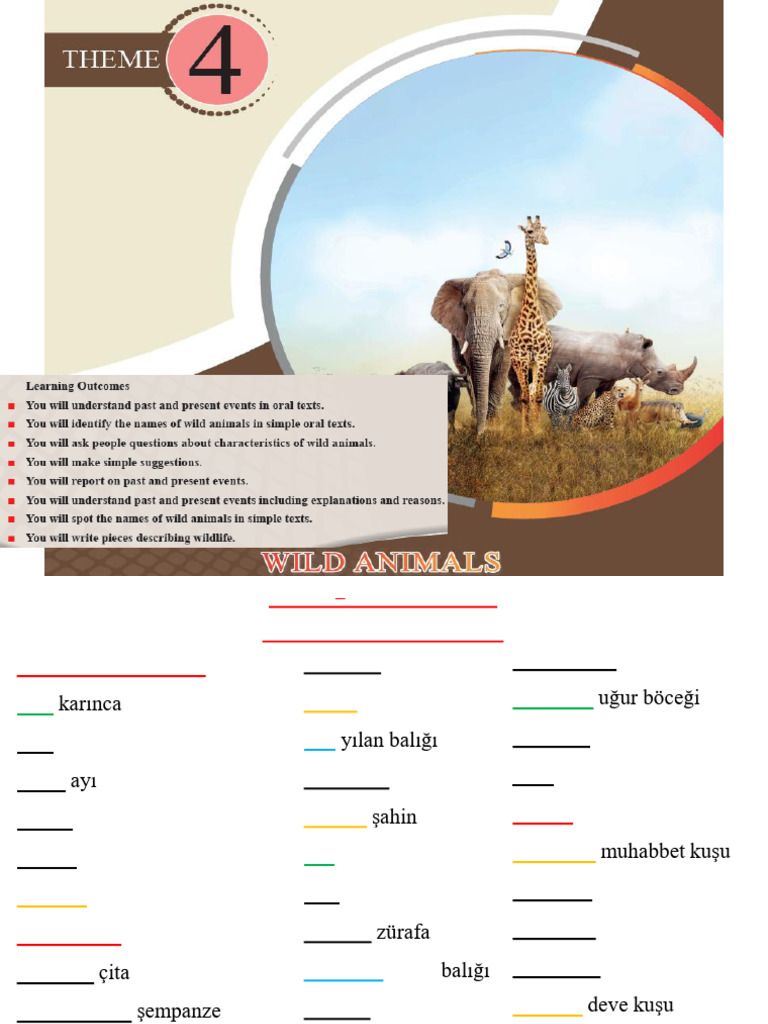 Unit 4 - Wild Animals | PDF