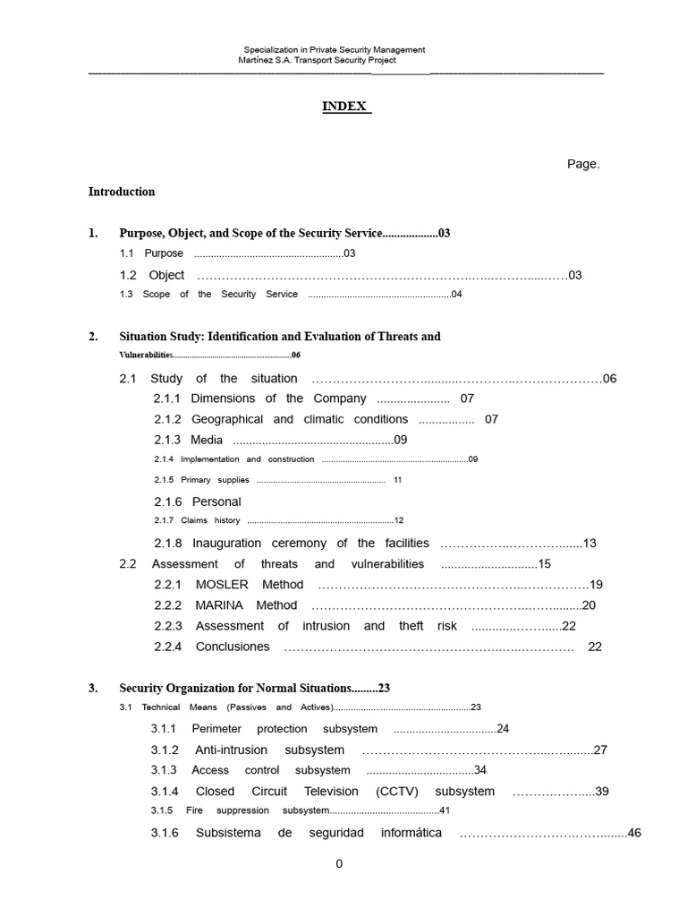 Private Security Management Project | PDF | Risk | Securities