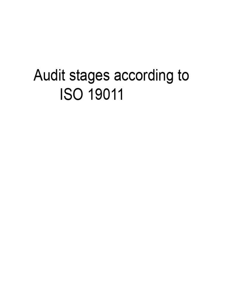 ISO 19011 Audit Process Overview | PDF | Audit | Auditor's Report