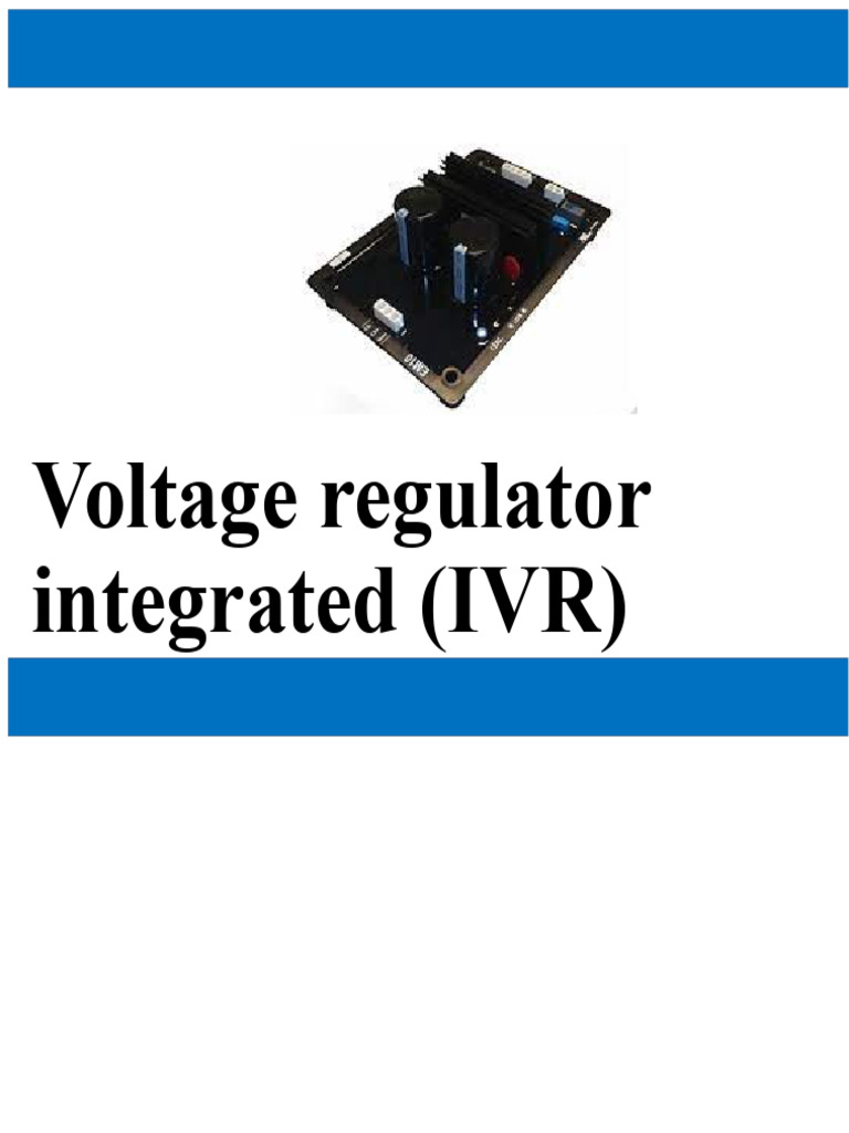 Integrated Voltage Regulator (IVR) | PDF | Electronics | Electrical ...