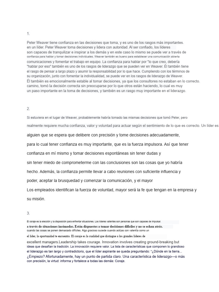 Estudio de Caso de Solomane | PDF | Liderazgo | Valor