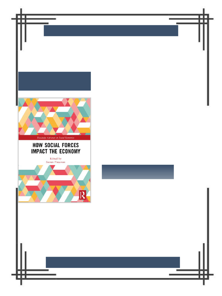 How Social Forces Impact the Economy 1st Edition Steven Pressman ebook ...