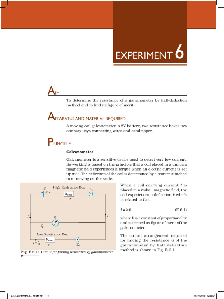 Physics Laboratory Manual 11-12 E Copy Removed | PDF | Electricity ...