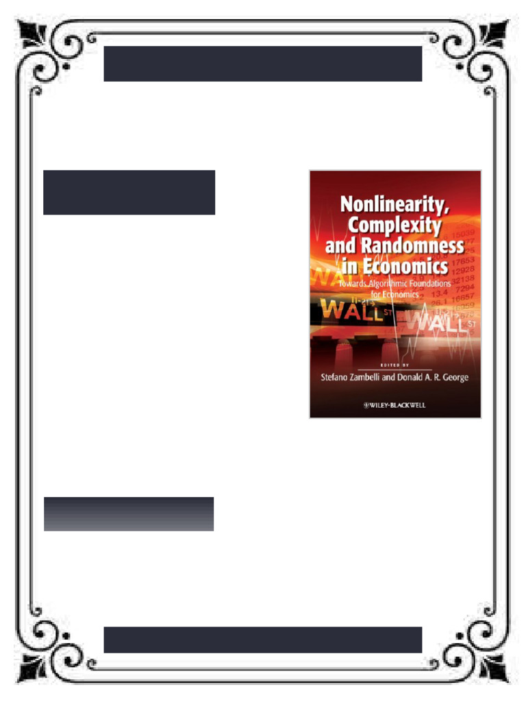 Nonlinearity Complexity and Randomness in Economics Towards Algorithmic ...
