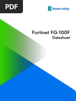 FortiGate 100F Datasheet Overview | PDF | Firewall (Computing ...