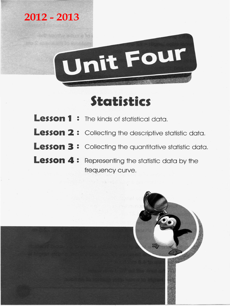 006 Primary 6 First Term 2012 2013 Unit 4 Statistics | PDF
