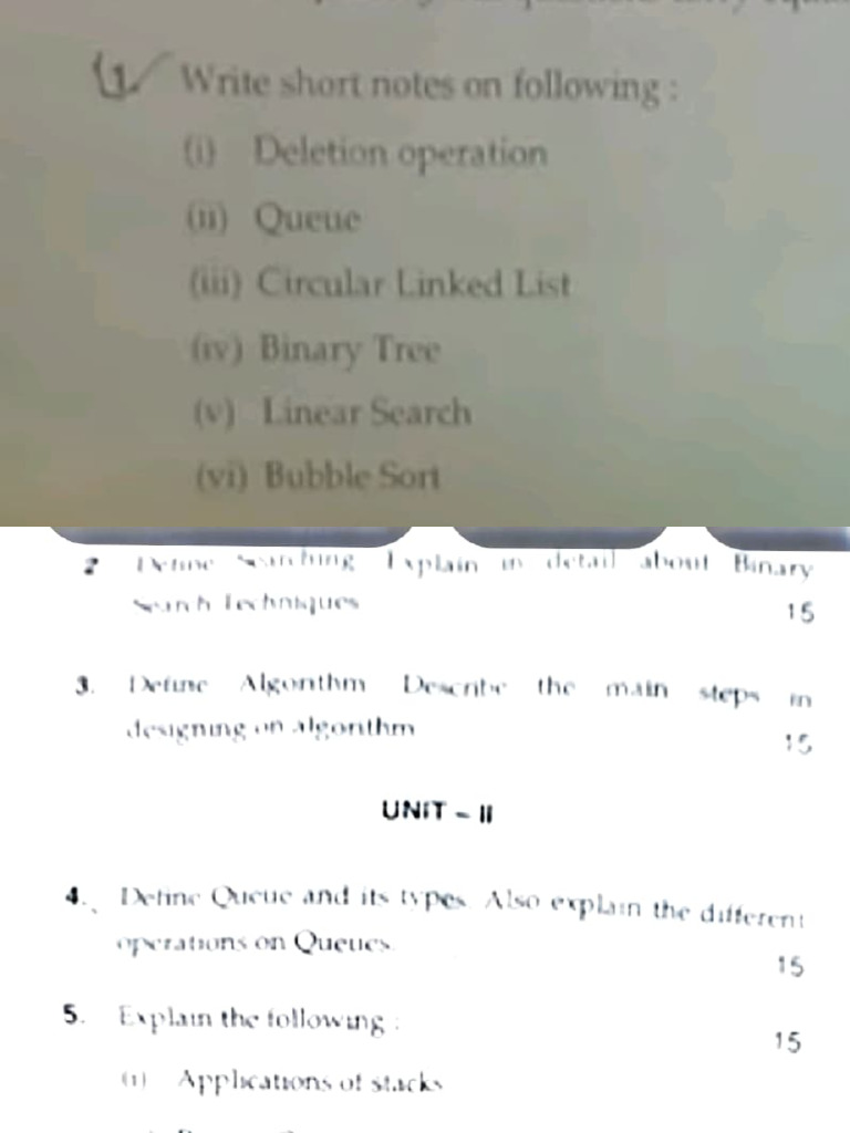 Data Structures Operations and Algorithms | PDF