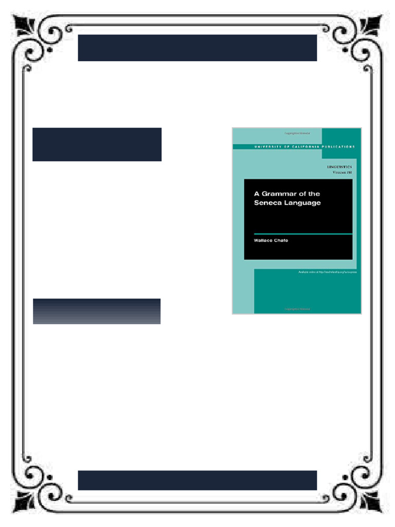 A Grammar of the Seneca Language 1st Edition Wallace Chafe ebook direct ...
