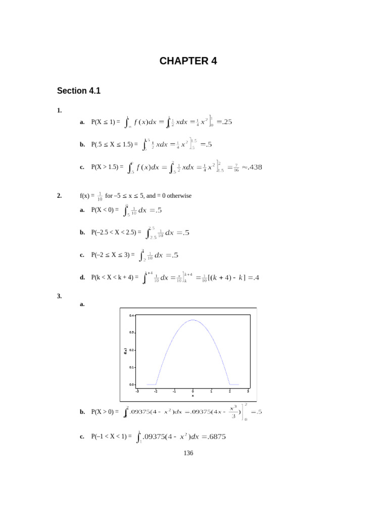 IM_chapter4 | PDF | Probability Distribution | Variance