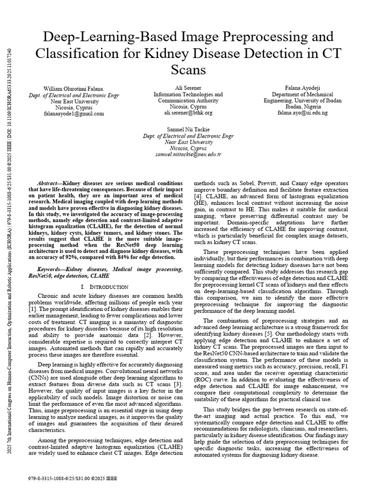 Kidney Disease Detection via Deep Learning | PDF | Deep Learning ...