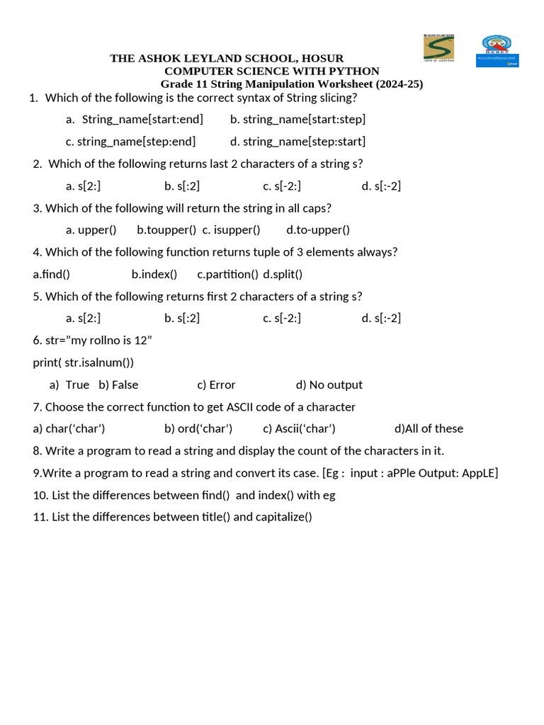 Str Worksheet | PDF