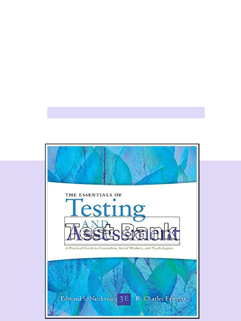 Essentials of Testing and Assessment A Practical Guide for Counselors ...