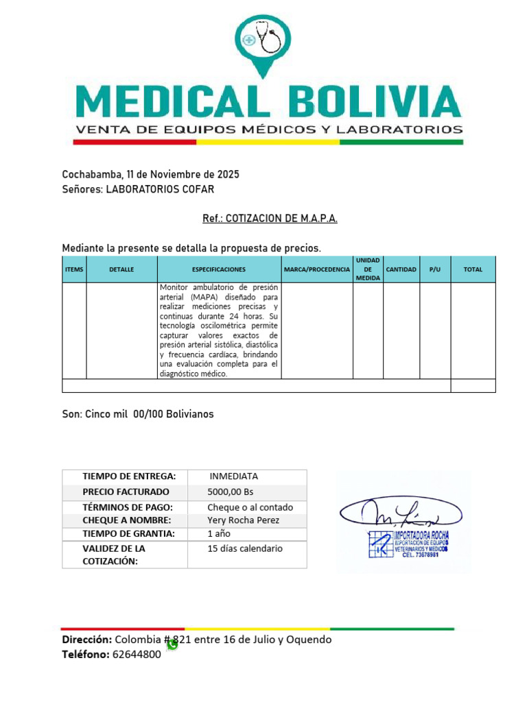 Cot Lab Cofar 2 | PDF