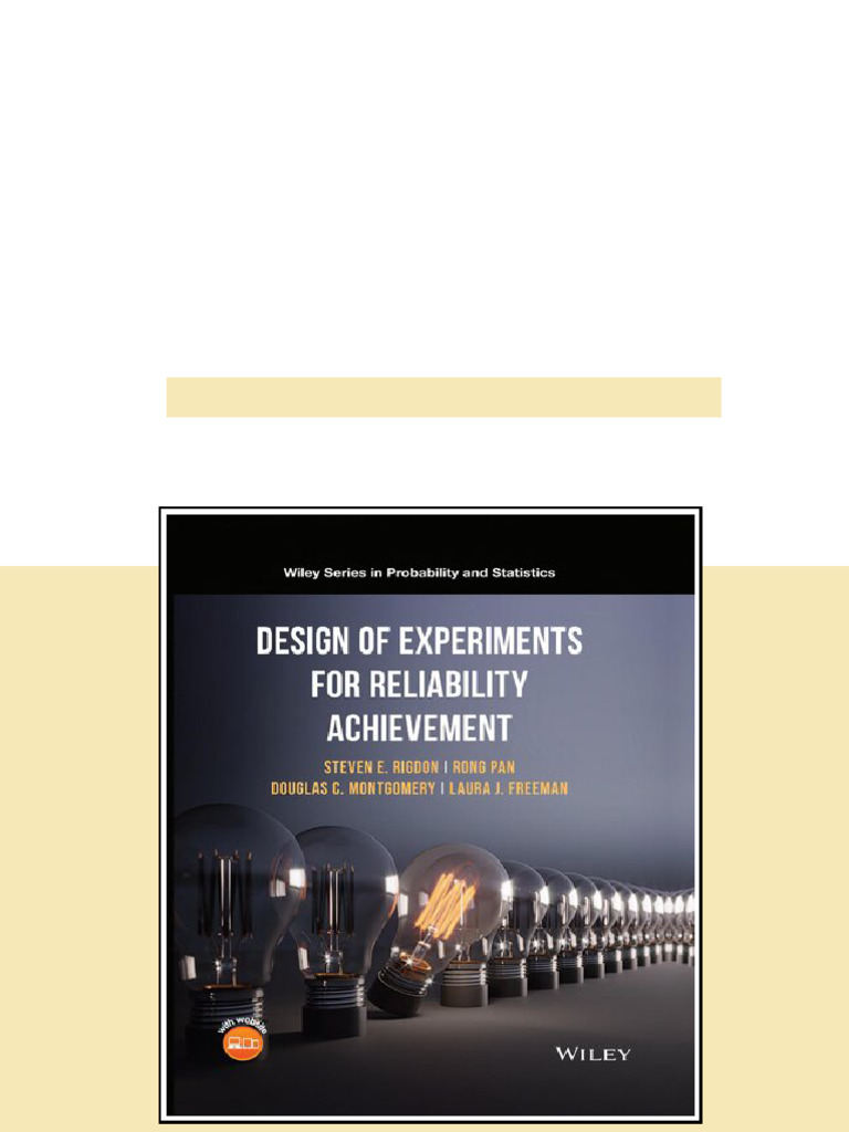 (Ebook) Design of Experiments for Reliability Achievement by Steven E ...
