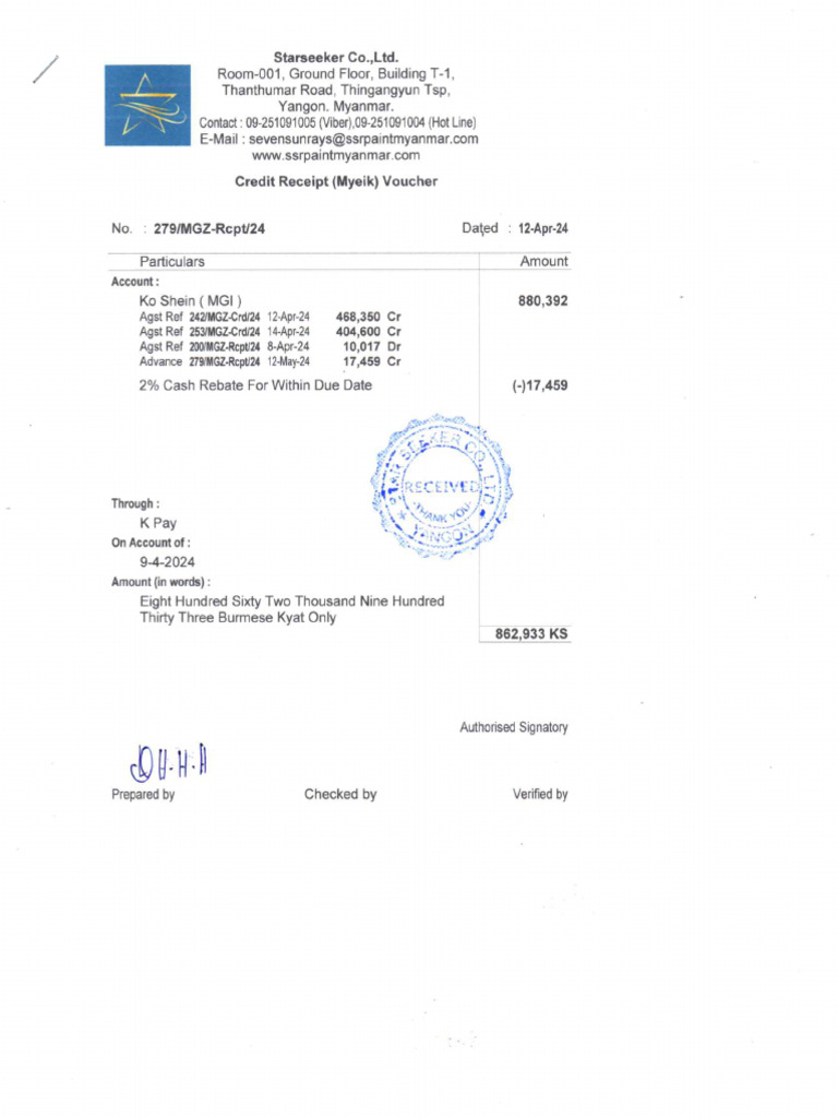 Ko Shein Receipt | PDF