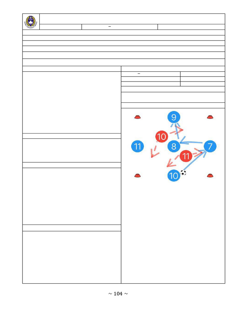Possession Training Session Plan U-15 | PDF