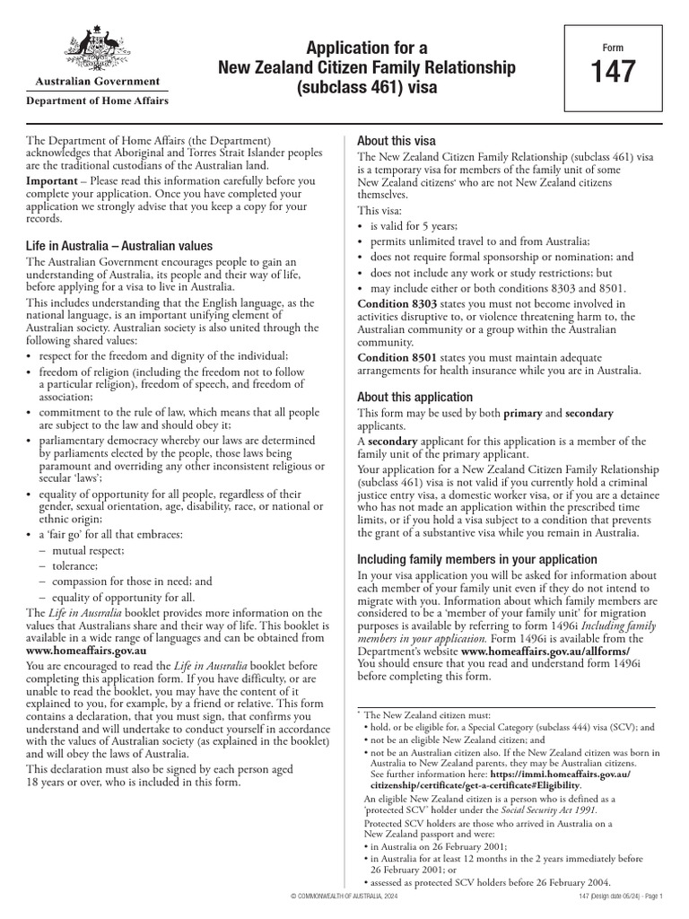 New Zealand Citizen Family Visa Application | PDF | Travel Visa | Passport
