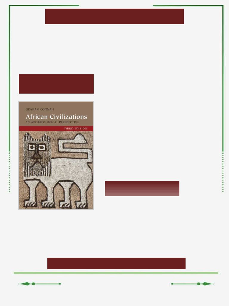 African Civilizations An Archaeological Perspective First Edition ...