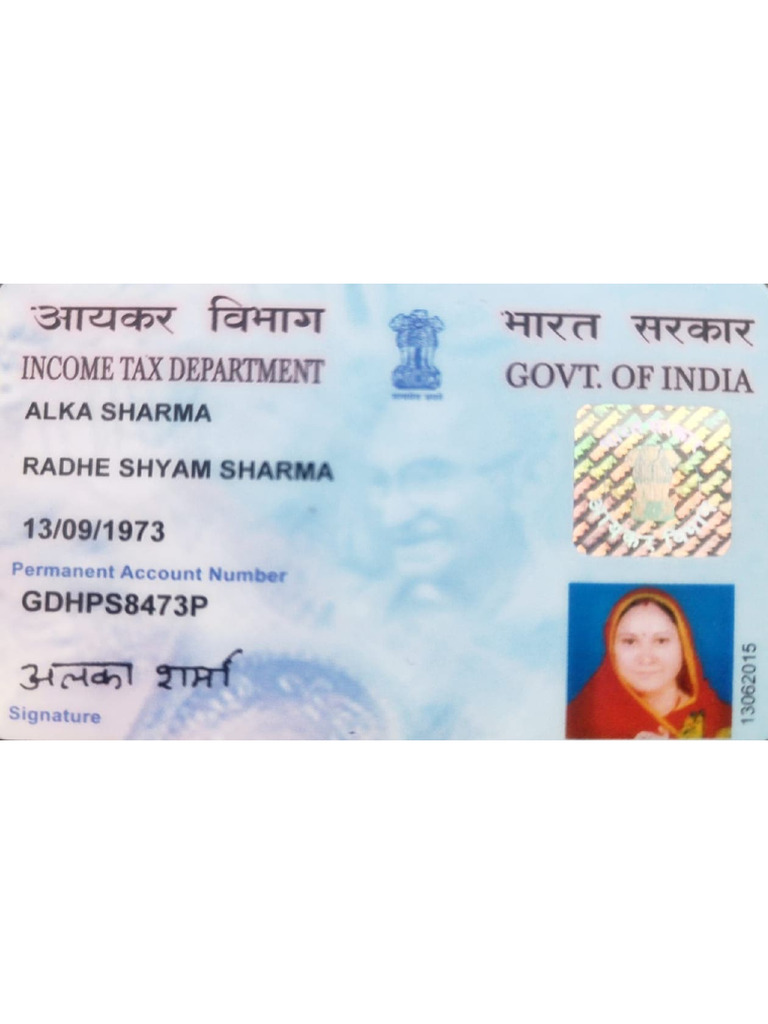 pan card | PDF