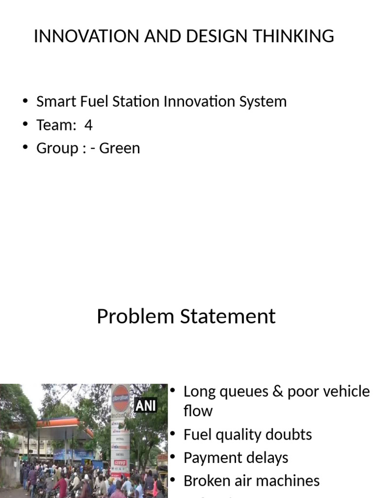 Smart Fuel Station Innovation System | PDF
