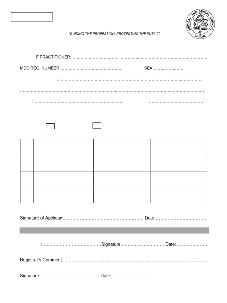 Specialist Register Application Form | PDF