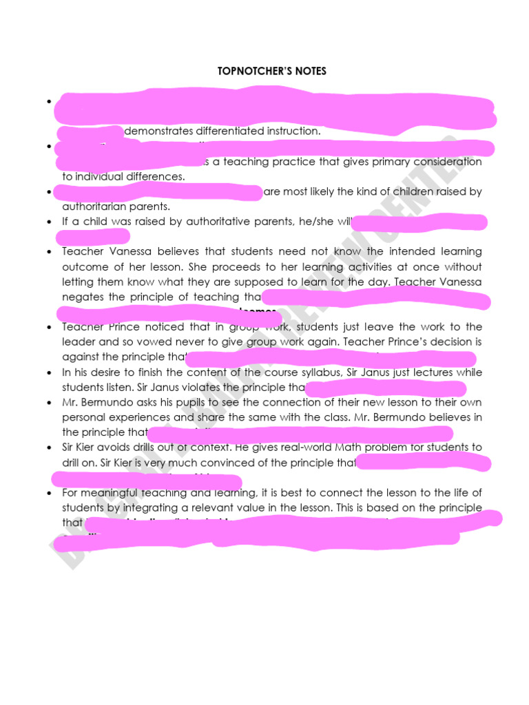 Topnotchers Notes Pro 2 | PDF