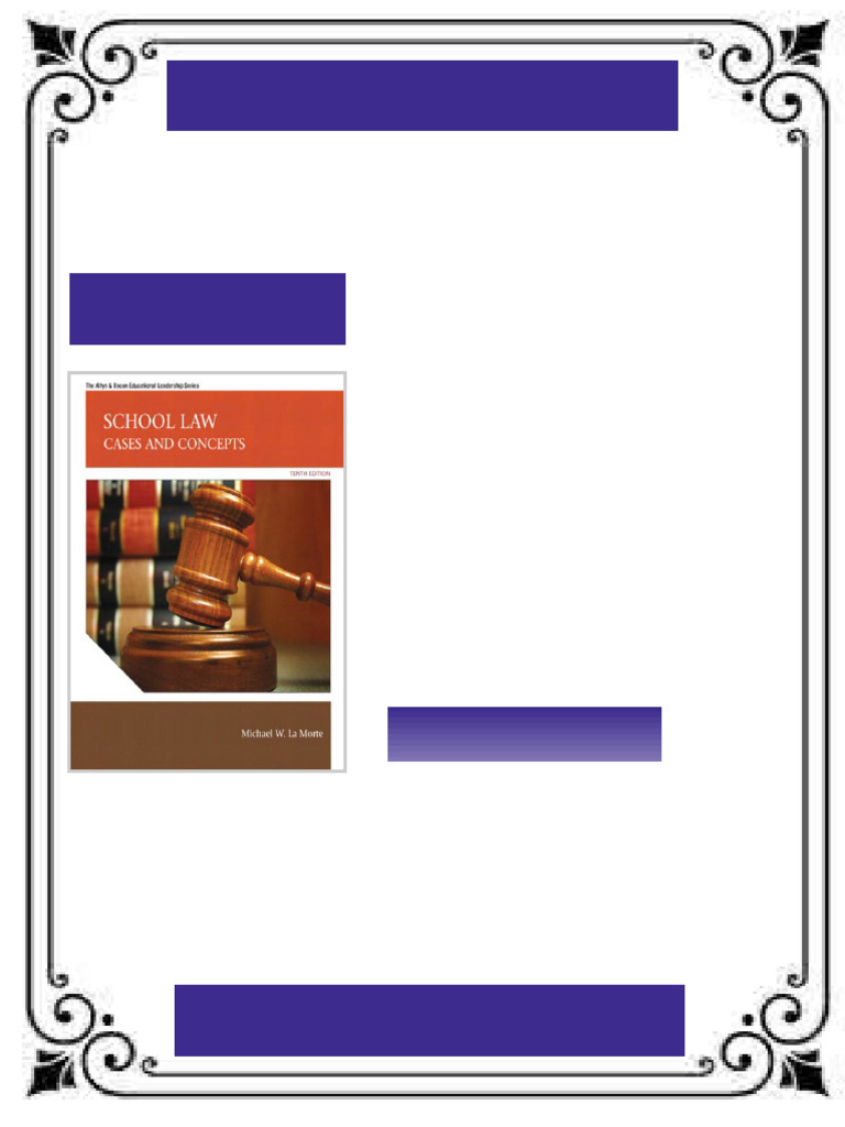 School Law: Cases and Concepts (Allyn & Bacon Educational Leadership ...