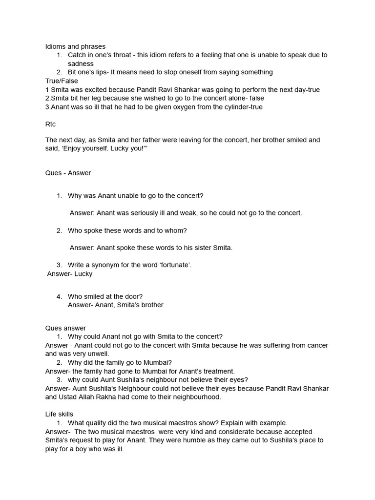 Understanding Idioms and Life Lessons | PDF