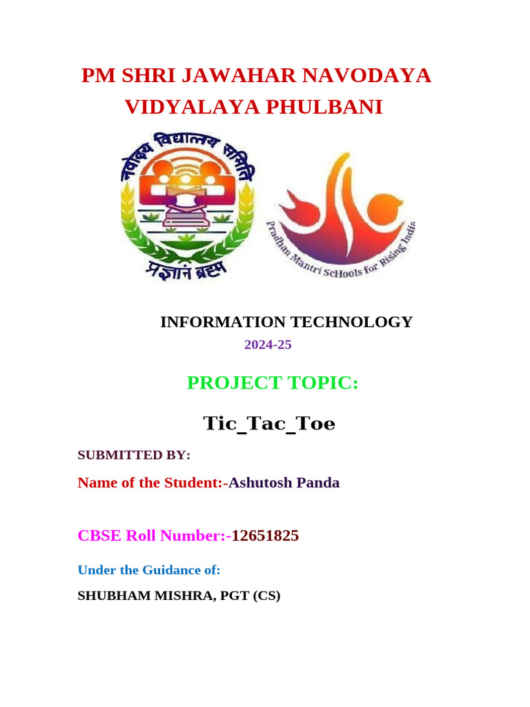 Tic_tac_toe | PDF | Graphical User Interfaces | Usability
