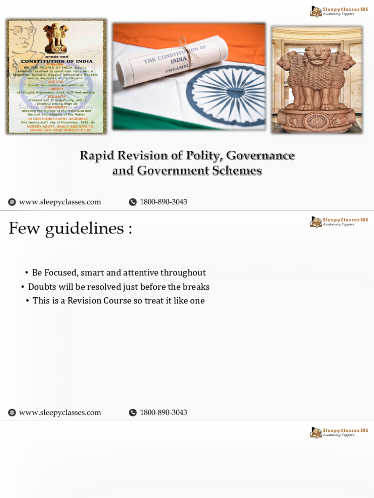 RRR Sleepy Polity and Governance Course Polity Lyst5482 | PDF | Arrest ...