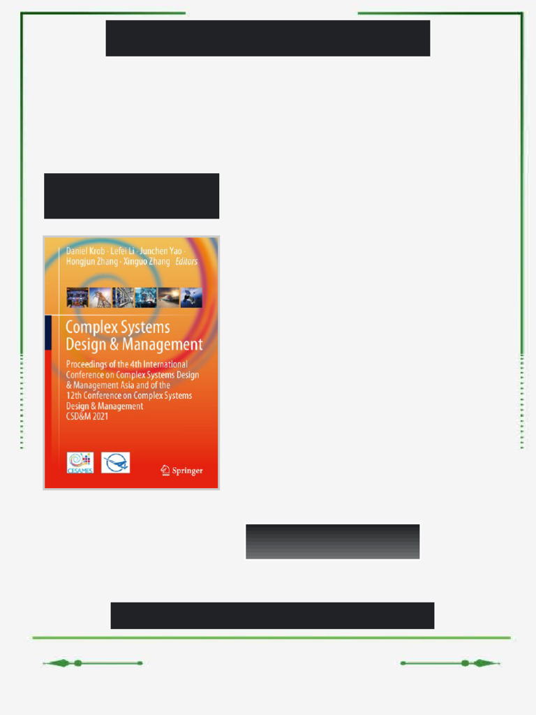 Complex Systems Design Management Proceedings of the 4th International ...
