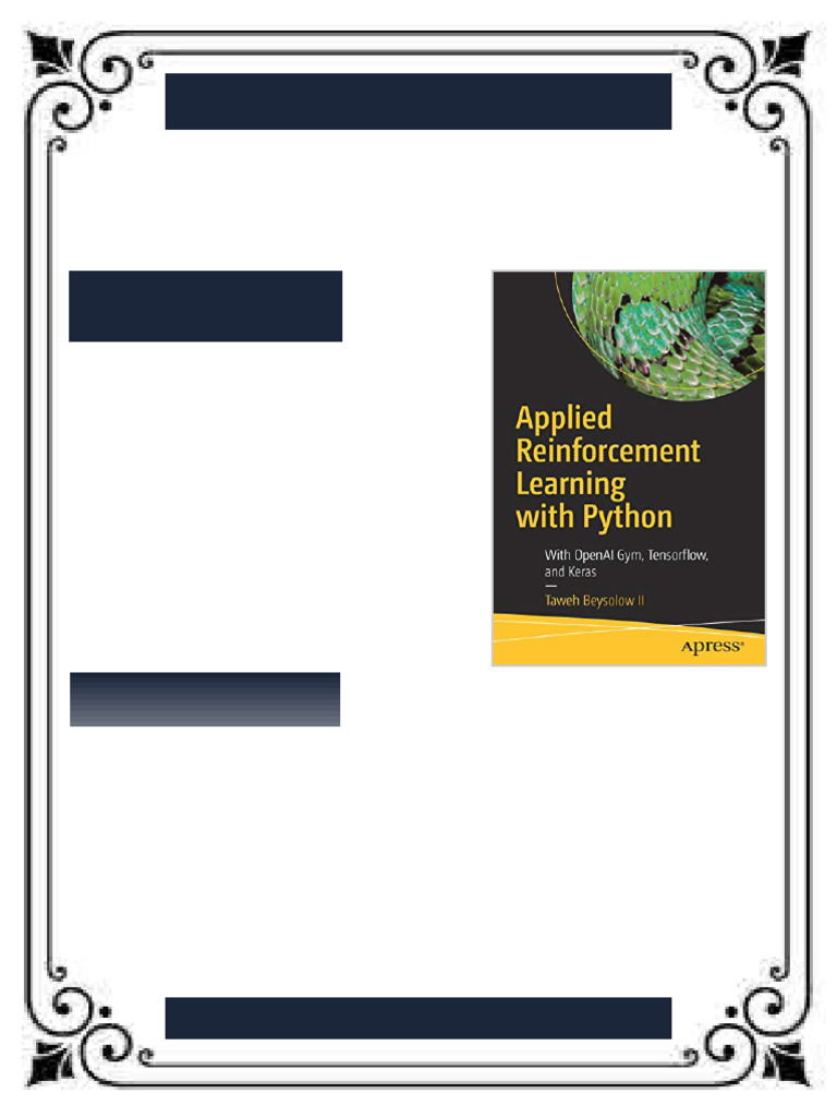 Applied Reinforcement Learning with Python: With OpenAI Gym, Tensorflow ...