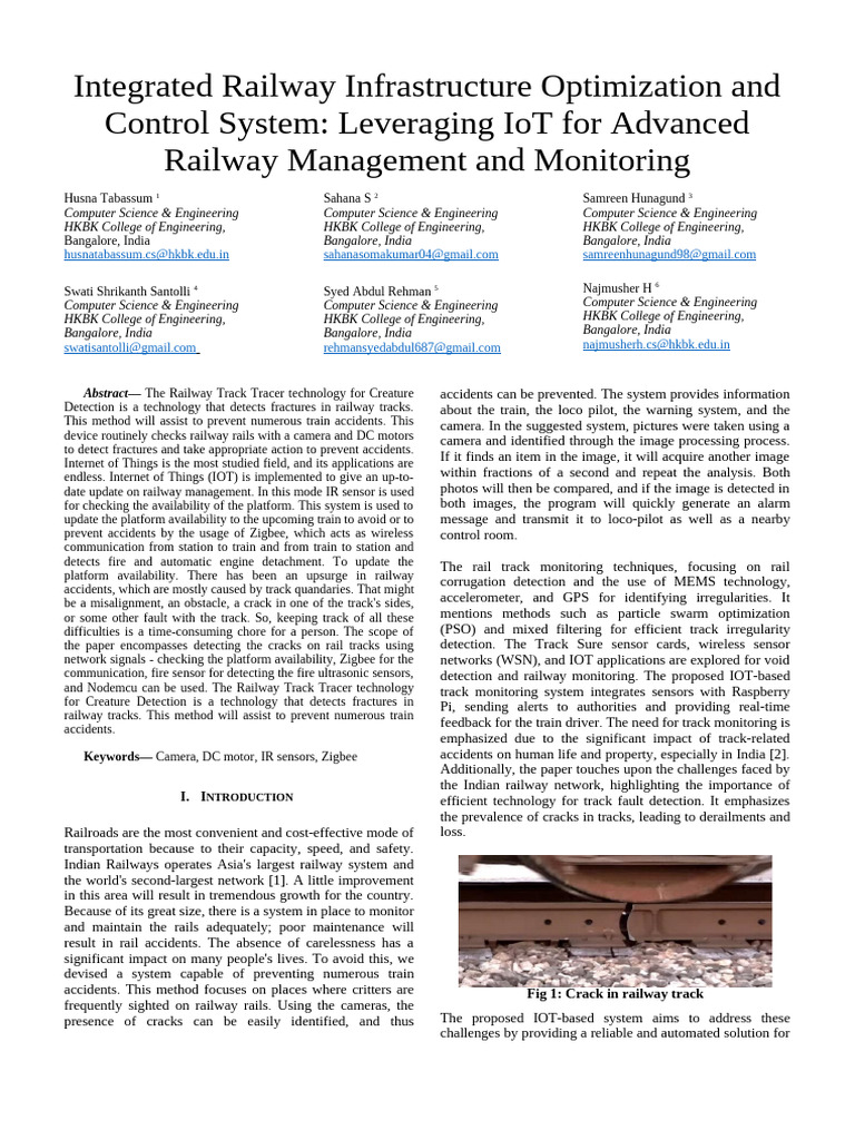 Railway Management System | PDF | Rail Transport | Automation