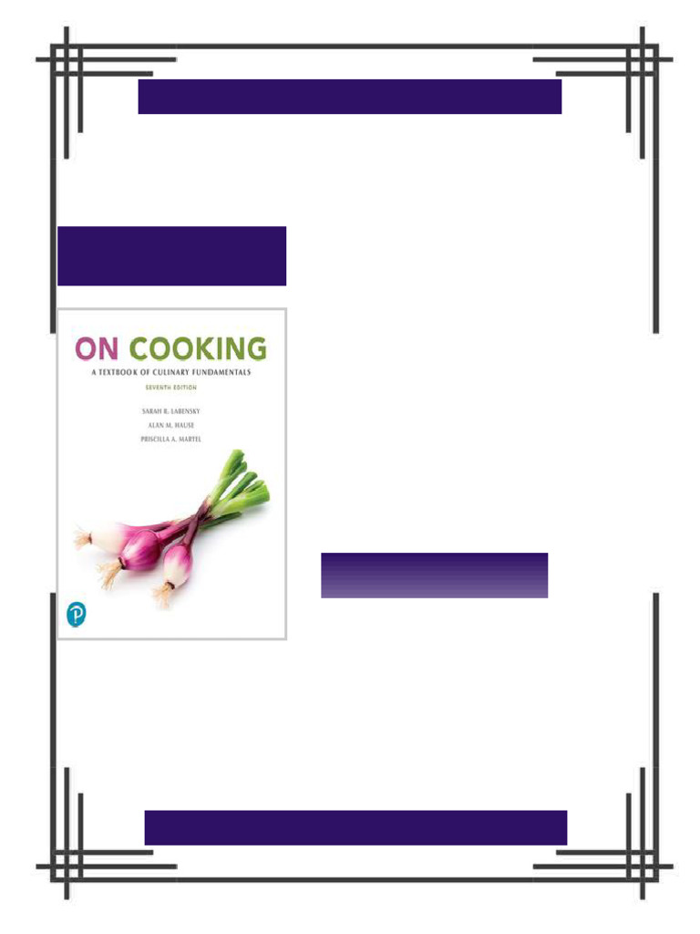 On Cooking : A Textbook of Culinary Fundamentals, Seventh Edition Sarah ...