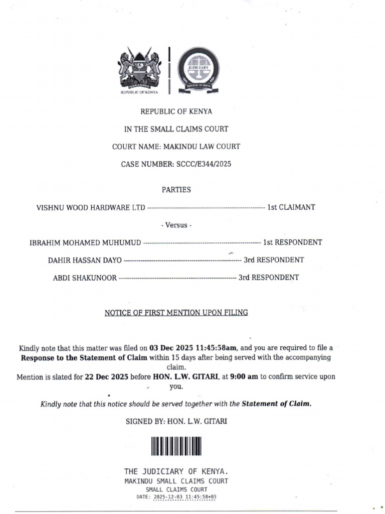 Mention Notice | PDF