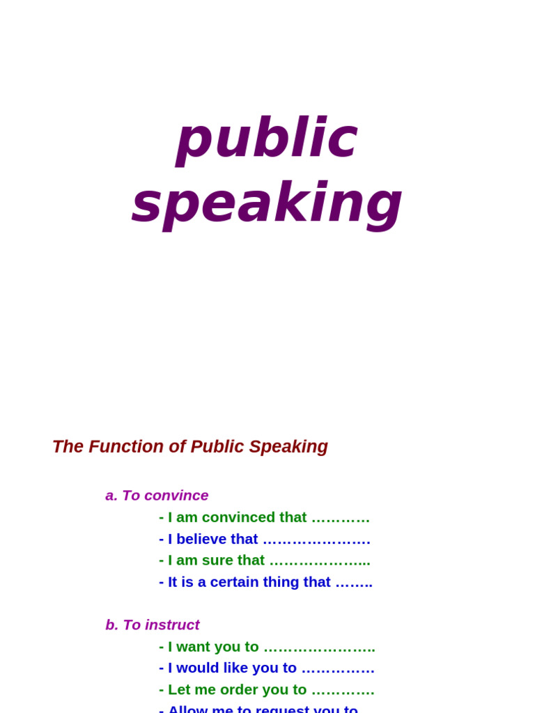 Best Practice Public Speaking in Everyday | PDF