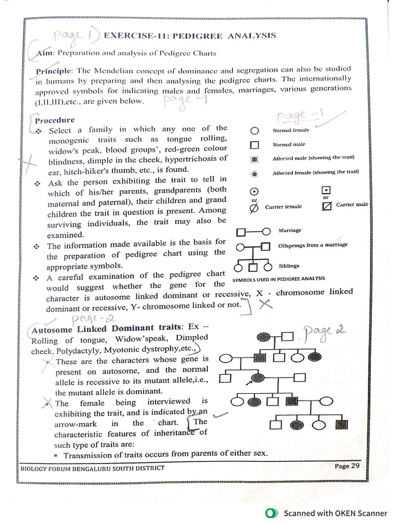 Pedigree, Living Organisms in Water Sample, Population Density and ...