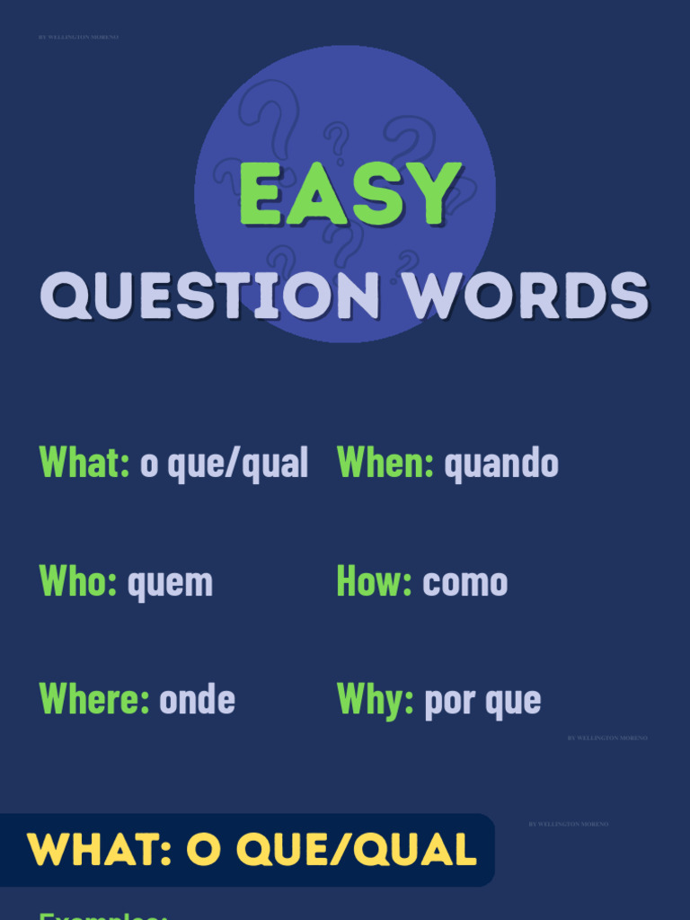 2aa00 - Easy Question Words | PDF