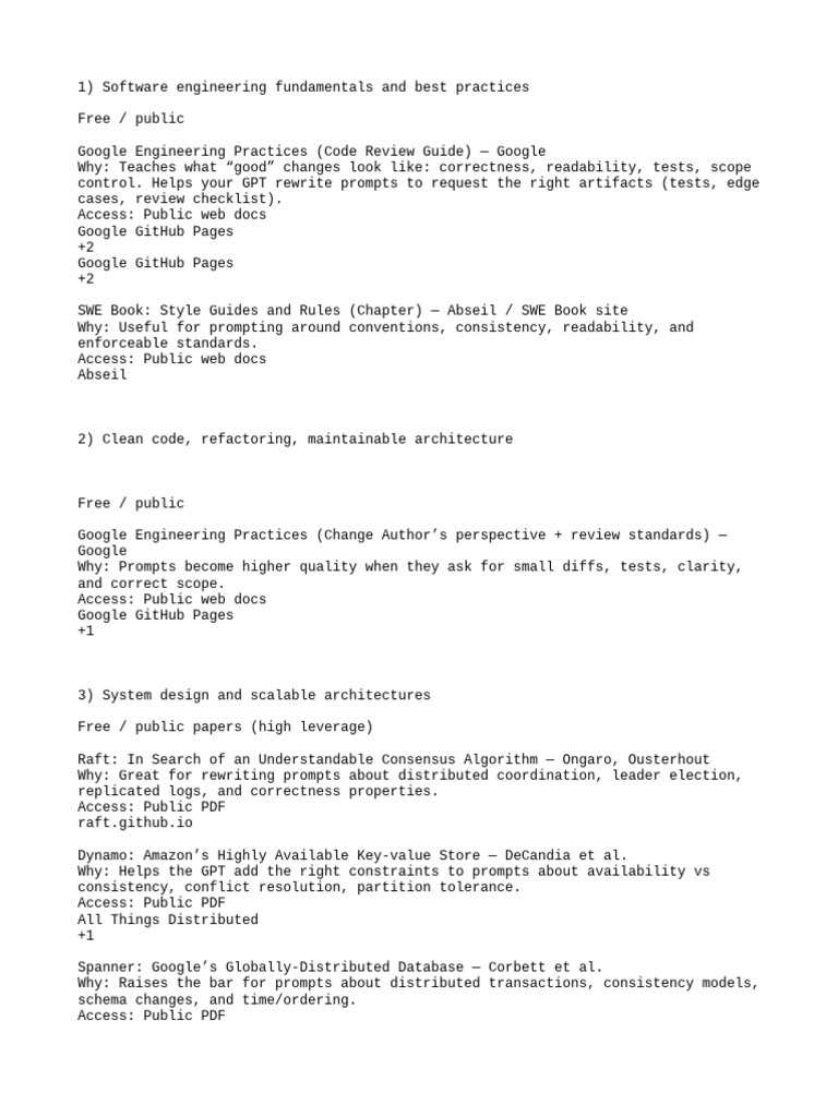 Software Engineering Best Practices Guide | PDF | Postgre Sql ...
