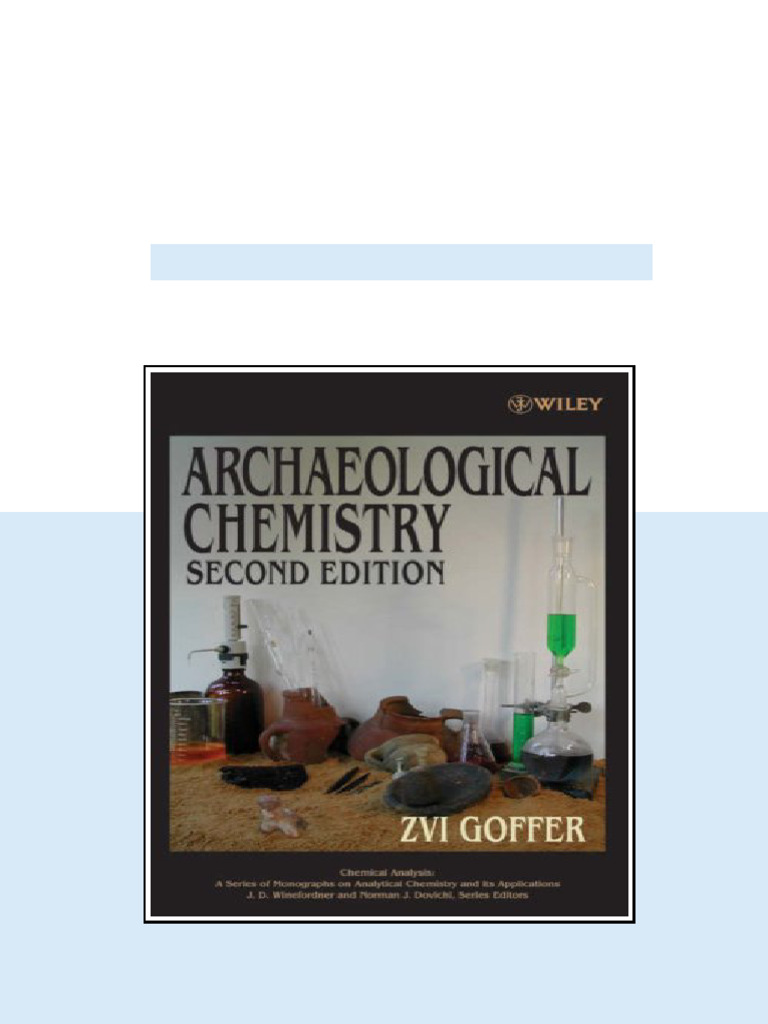 (Ebook) Archaeological Chemistry by Zvi Goffer ISBN 9780471252887 ...