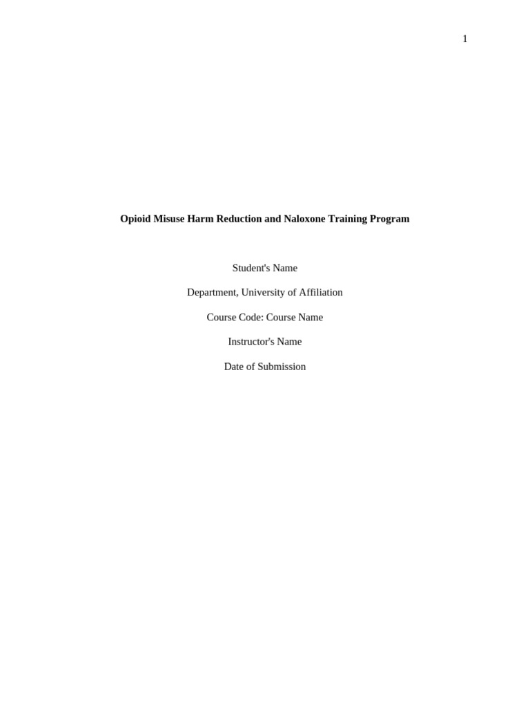 Naloxone Training for Opioid Harm Reduction | PDF | Opioid | Naloxone