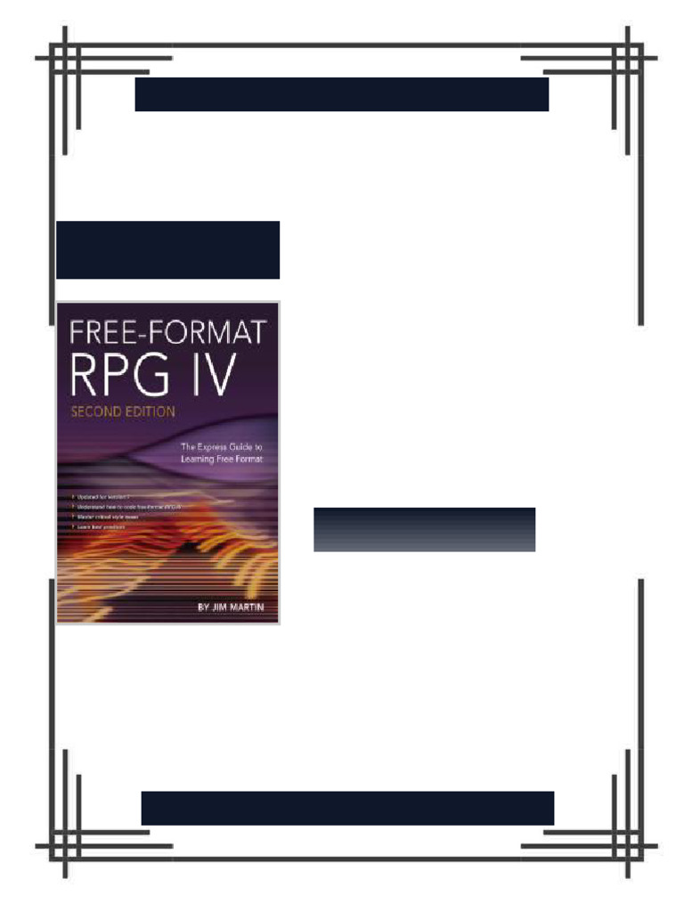 Free Format RPG IV 2nd Edition Jim Martin eBook full reference edition ...