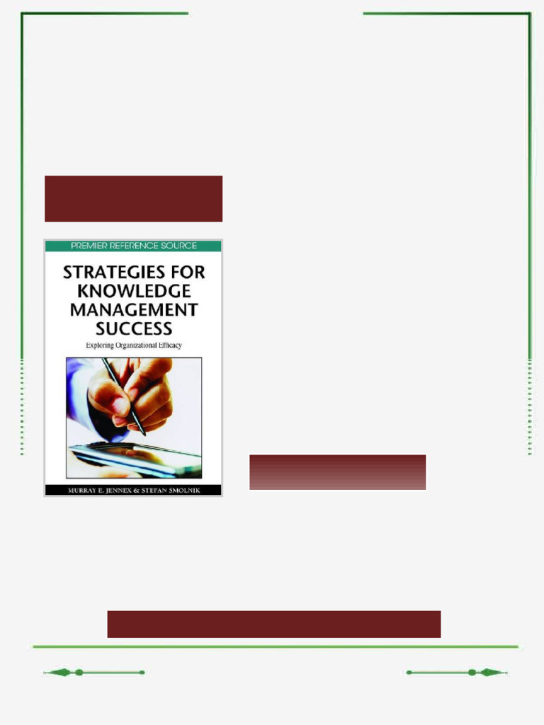 Strategies for Knowledge Management Success Exploring Organizational ...